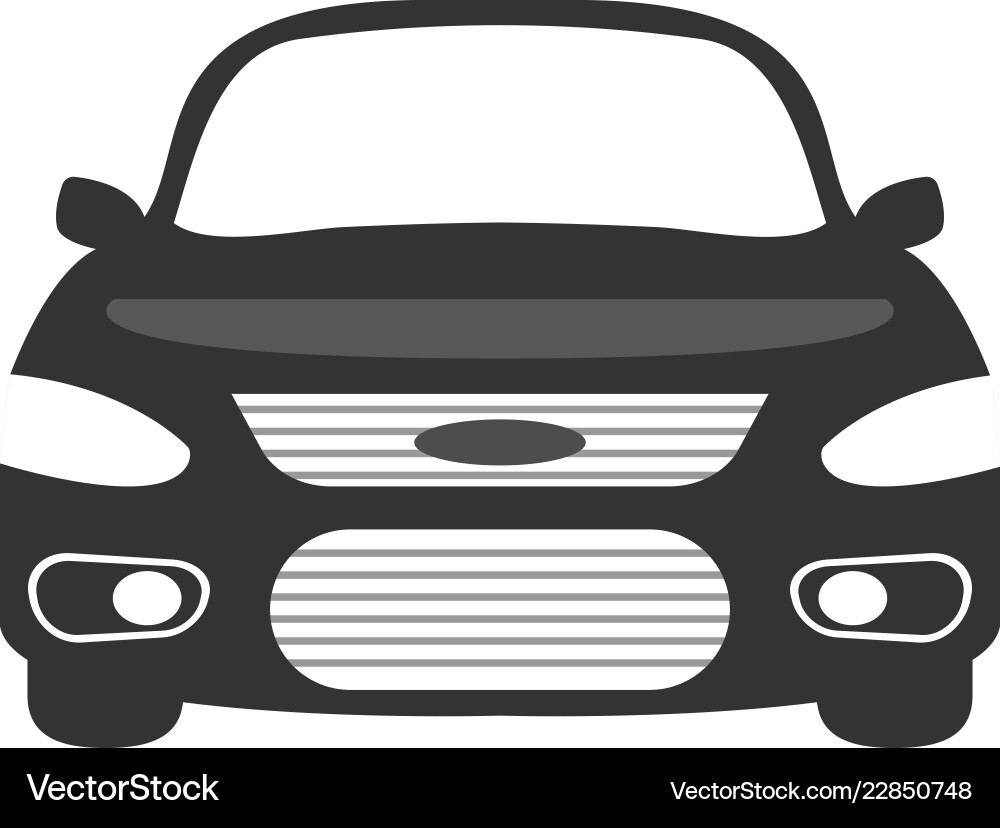 Car front side graphic design template Royalty Free Vector