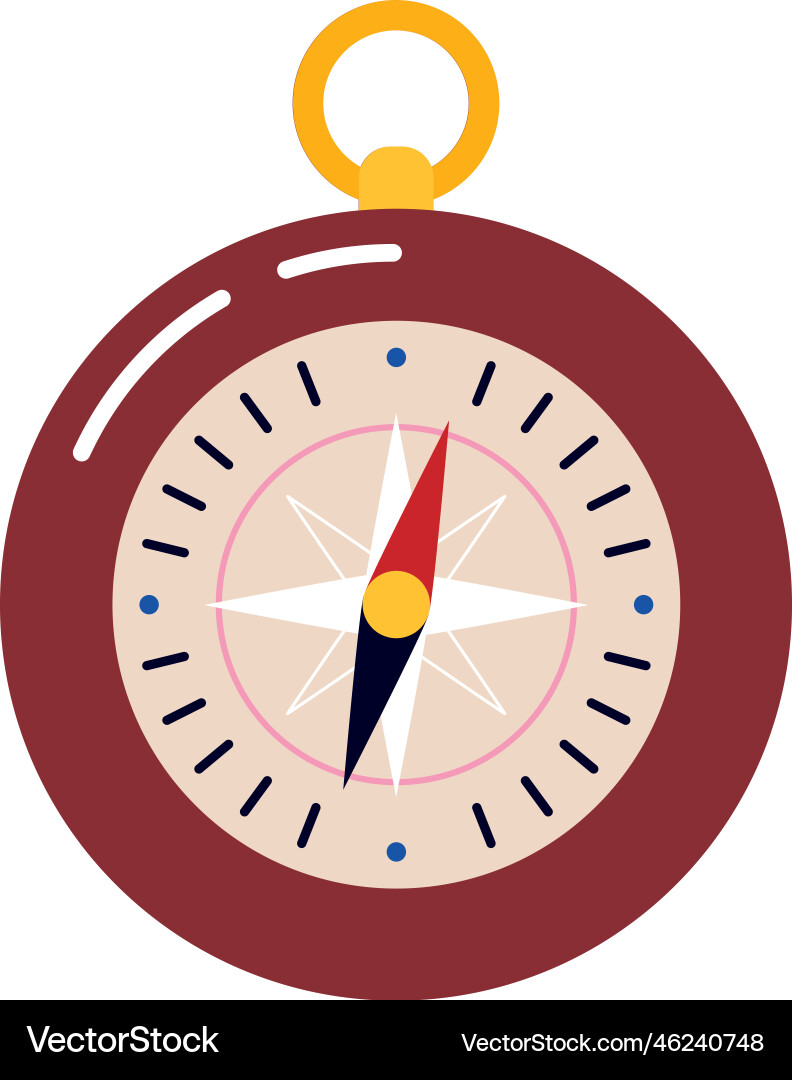 Compass guide device Royalty Free Vector Image