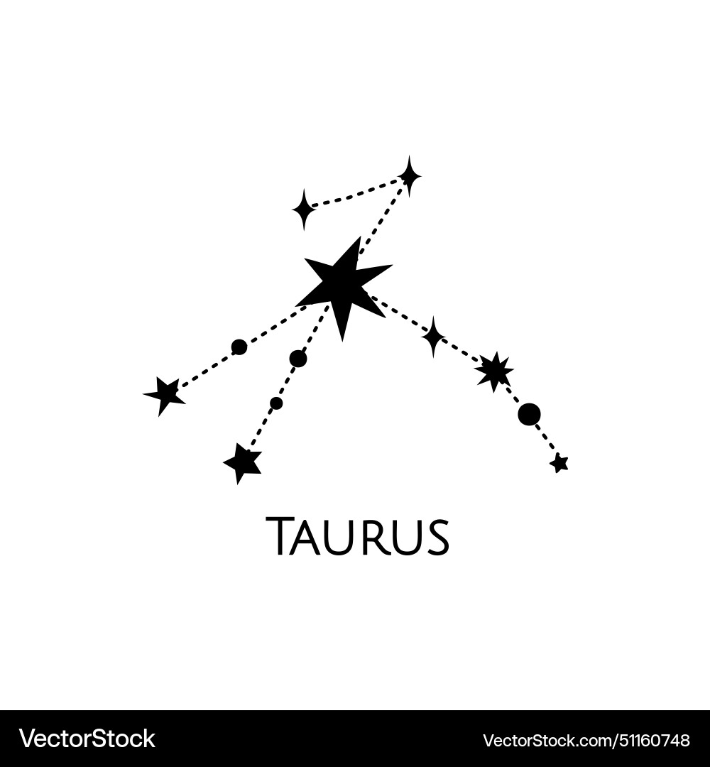 Constellation zodiac sign Royalty Free Vector Image