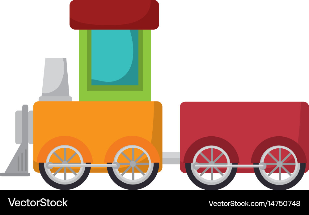 Cute train toy icon Royalty Free Vector Image - VectorStock