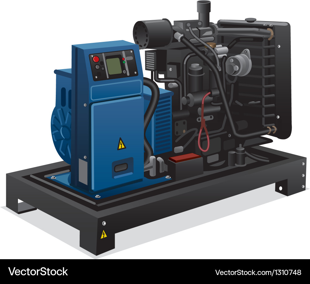 Diesel generator Royalty Free Vector Image - VectorStock