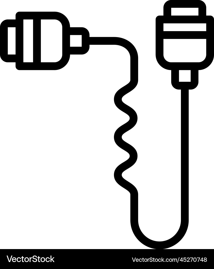 Electrical Cord Icon Royalty Free Vector Image
