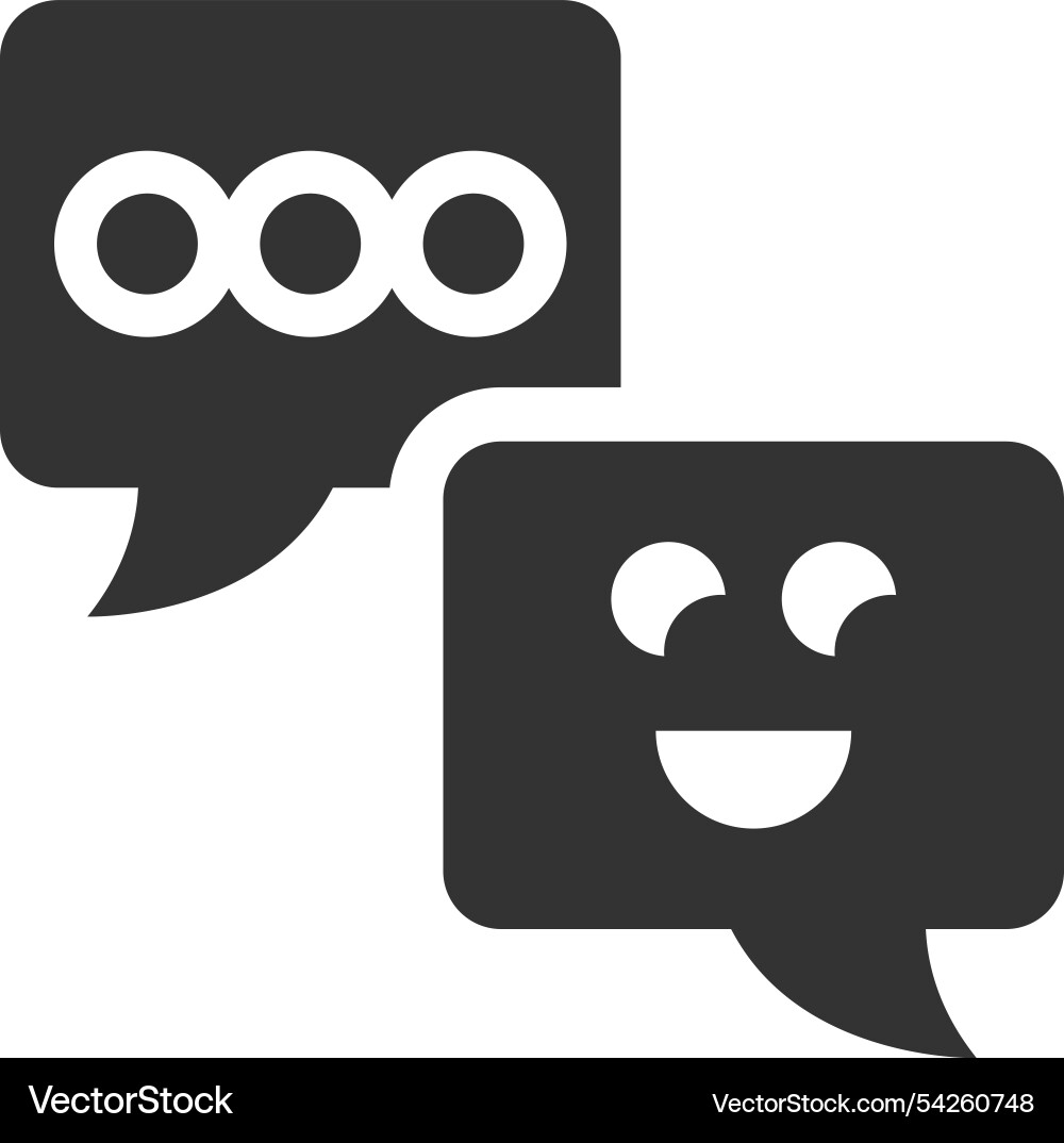 Online emotion sticker icon Royalty Free Vector Image