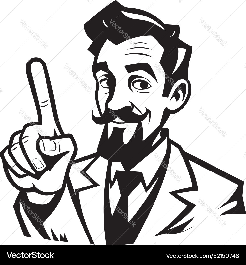 Symbolic expression cartoon logo communicative Vector Image