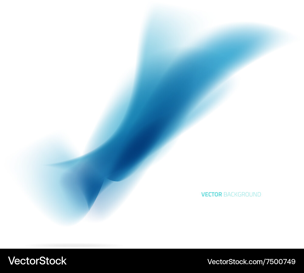 Abstract blue wavy background Royalty Free Vector Image