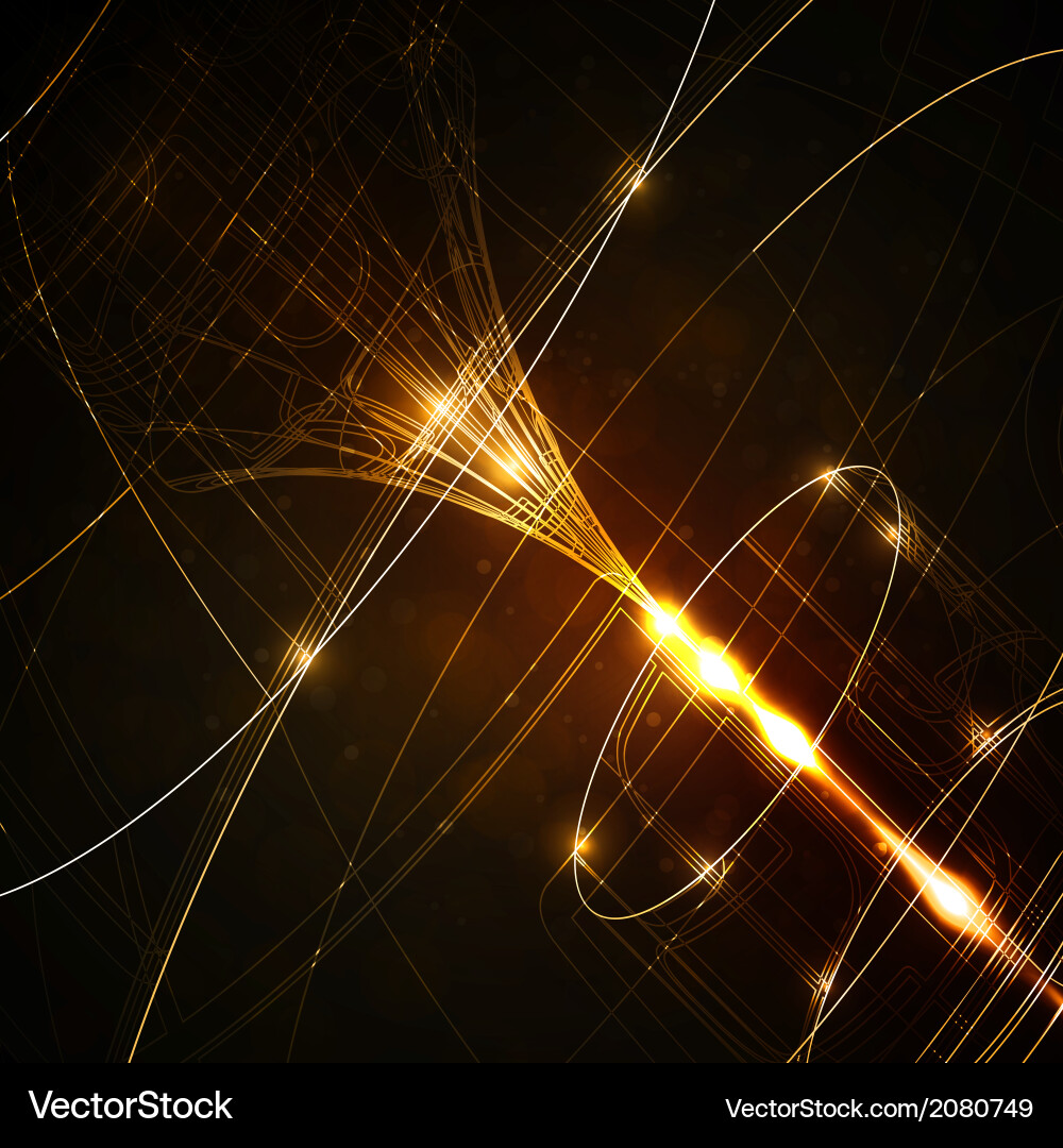 Abstract technology technical drawing shiny space Vector Image