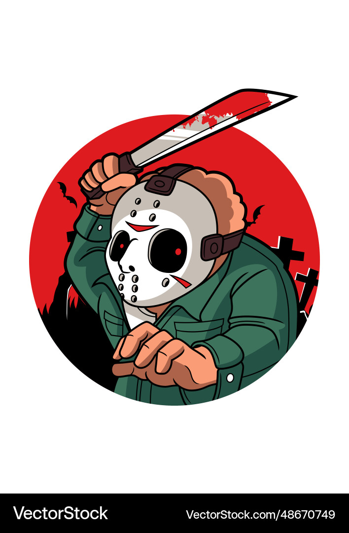 Jason Voorhees Nightmare Royalty Free Vector Image