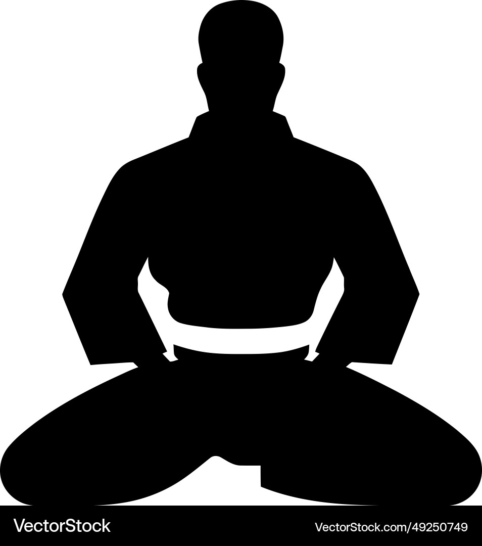Judo gi icon Royalty Free Vector Image - VectorStock