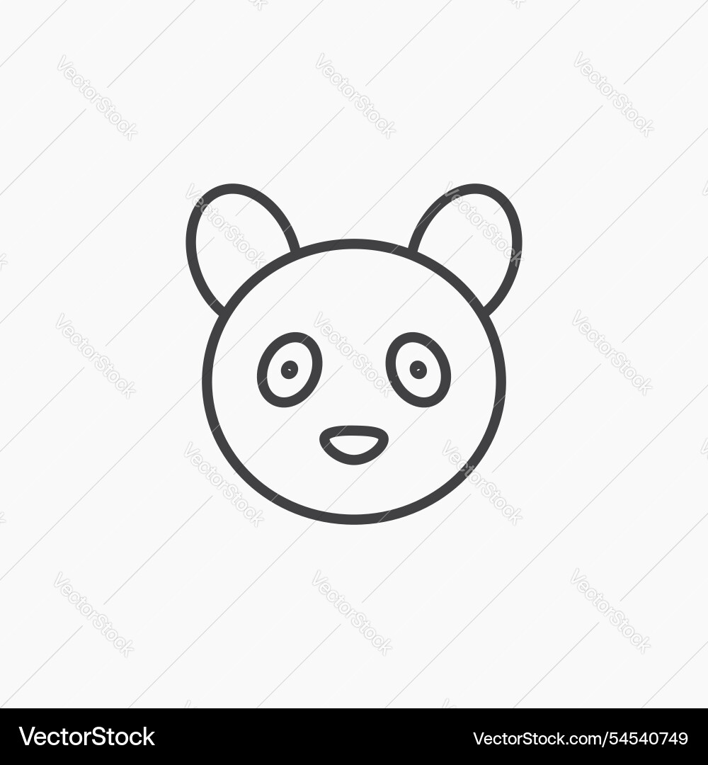 Panda icon Royalty Free Vector Image - VectorStock