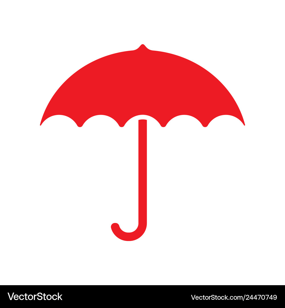 Red umbrella Royalty Free Vector Image - VectorStock