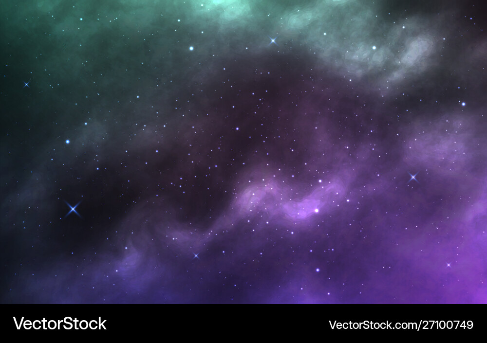 Space background realistic cosmos texture Vector Image