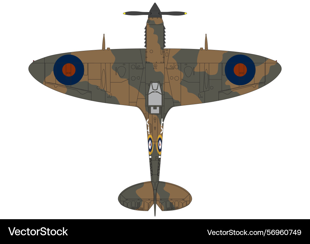 Supermarine spitfire Royalty Free Vector Image