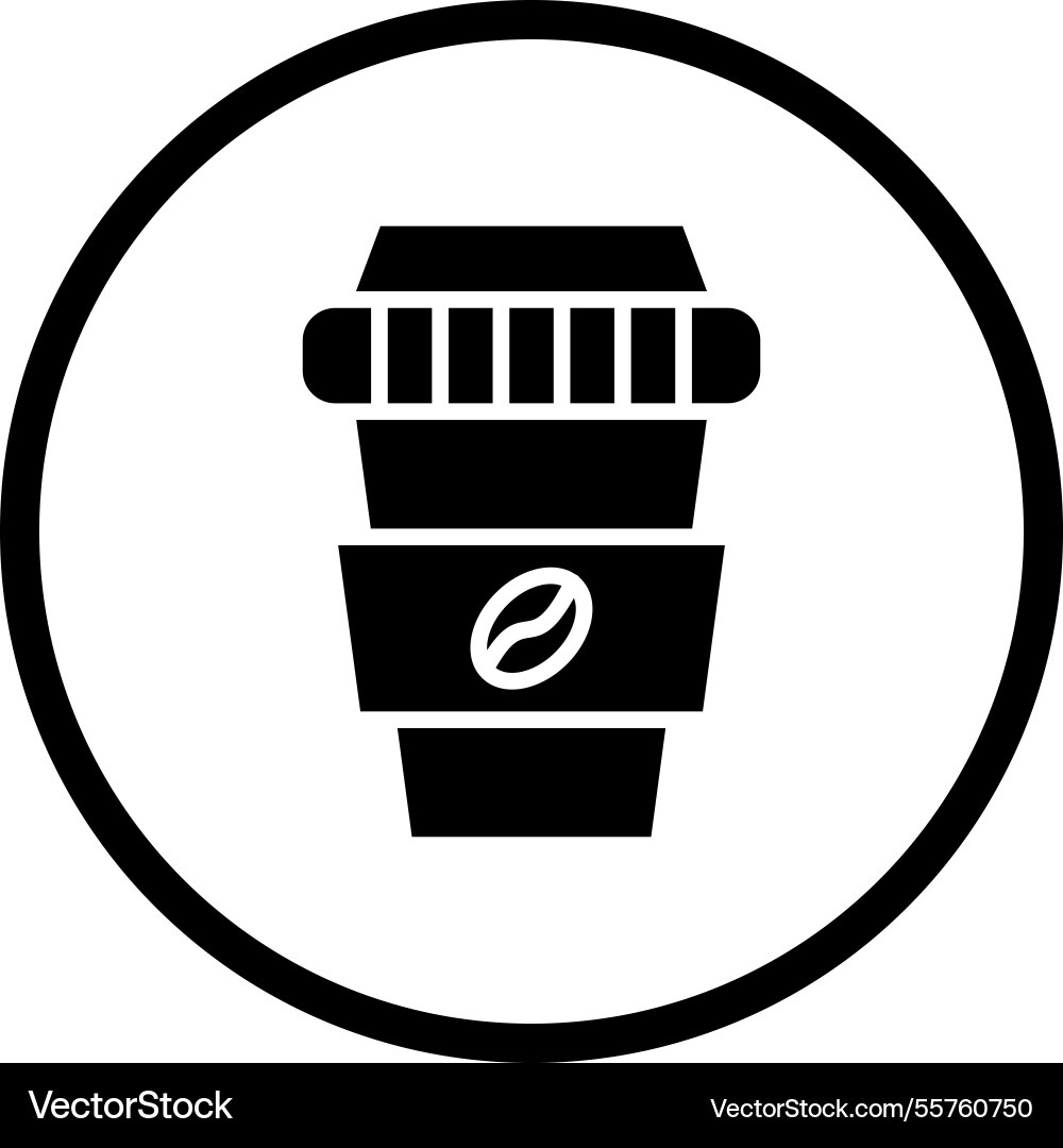 Coffee cup icon design Royalty Free Vector Image