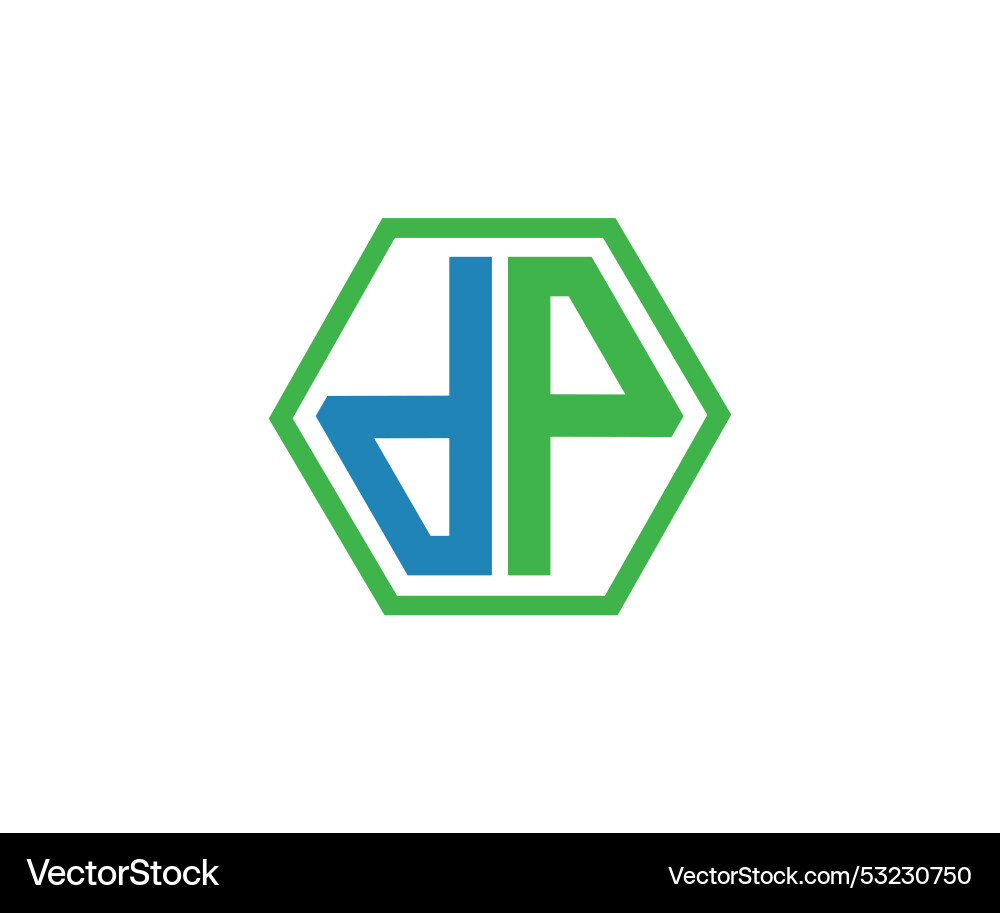 Dp logo design template Royalty Free Vector Image