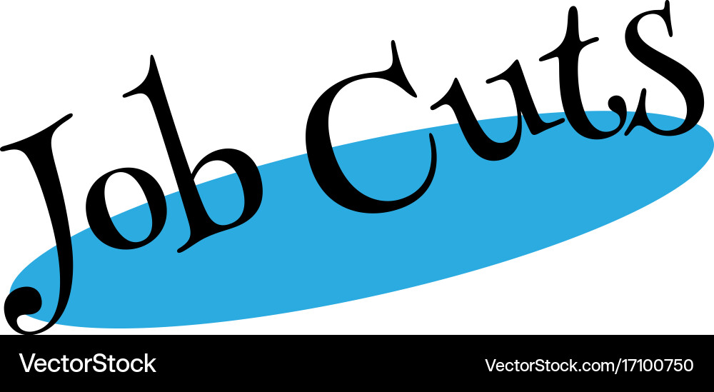 Job cuts rubber stamp Royalty Free Vector Image