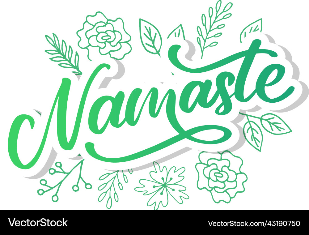 Lettering calligraphic poster with phrase Vector Image