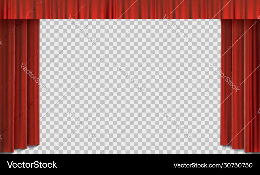 Red Stage Curtain Royalty Free Vector Image - VectorStock