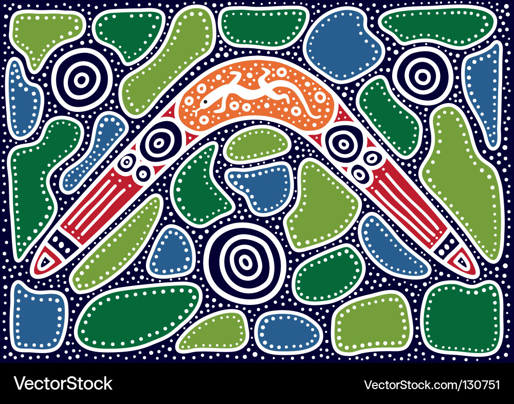 Australian Aboriginal Pattern Royalty Free Vector Image