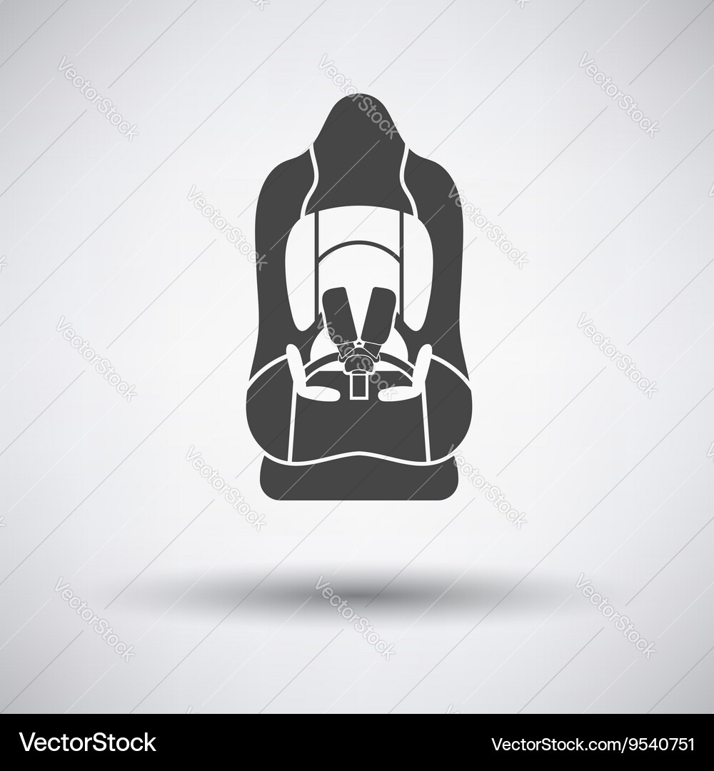 Baby car seat icon Royalty Free Vector Image - VectorStock
