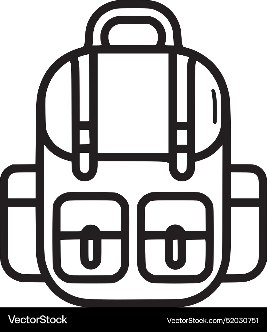 Backpack Royalty Free Vector Image - VectorStock