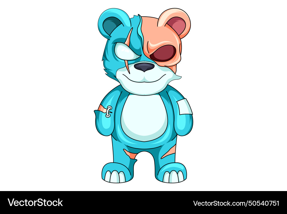 Evil doll character design Royalty Free Vector Image