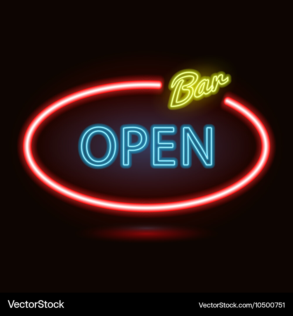 Neon sign Royalty Free Vector Image - VectorStock