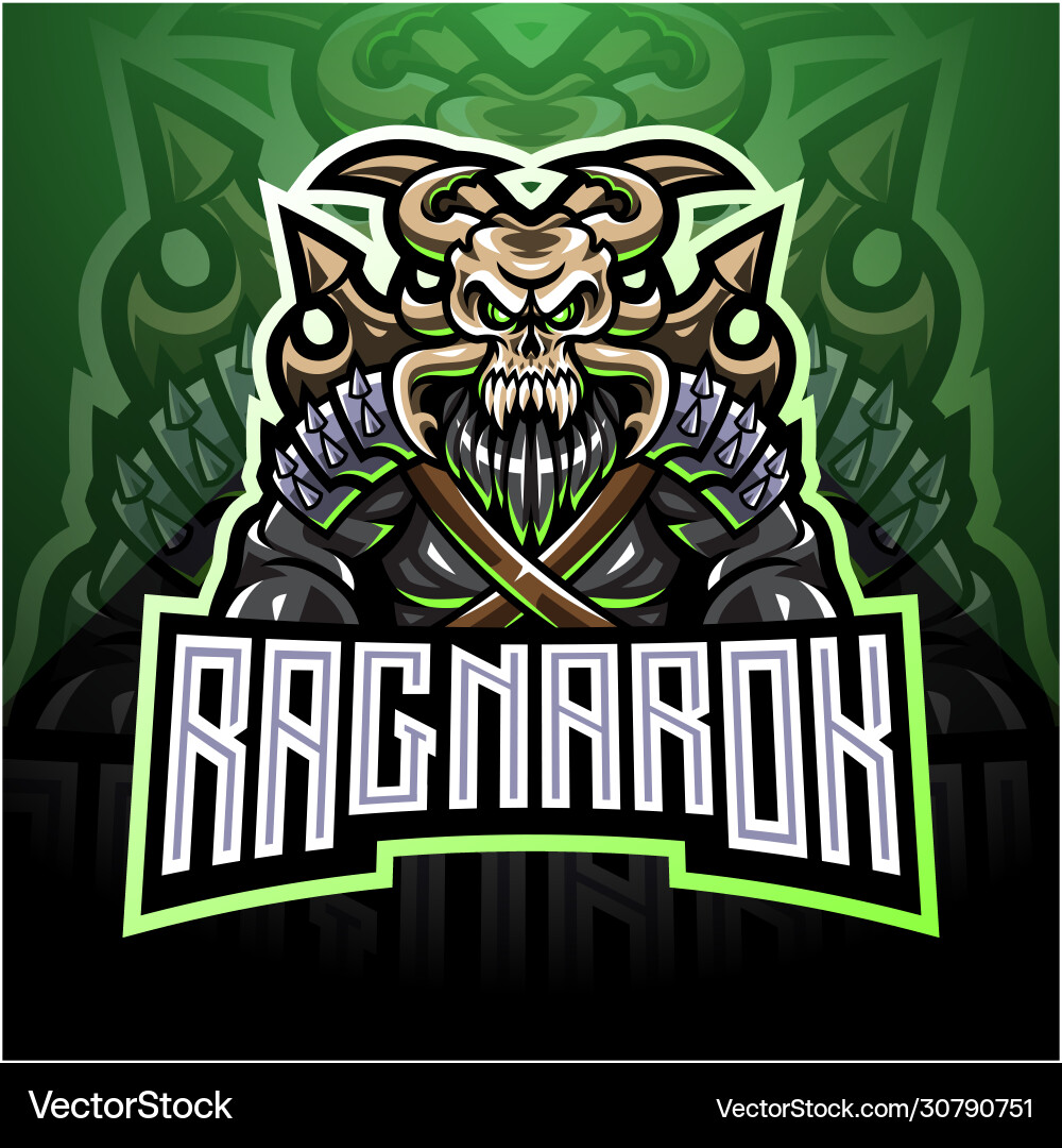 Ragnarok Esports Mascot Logo Royalty Free Vector Image