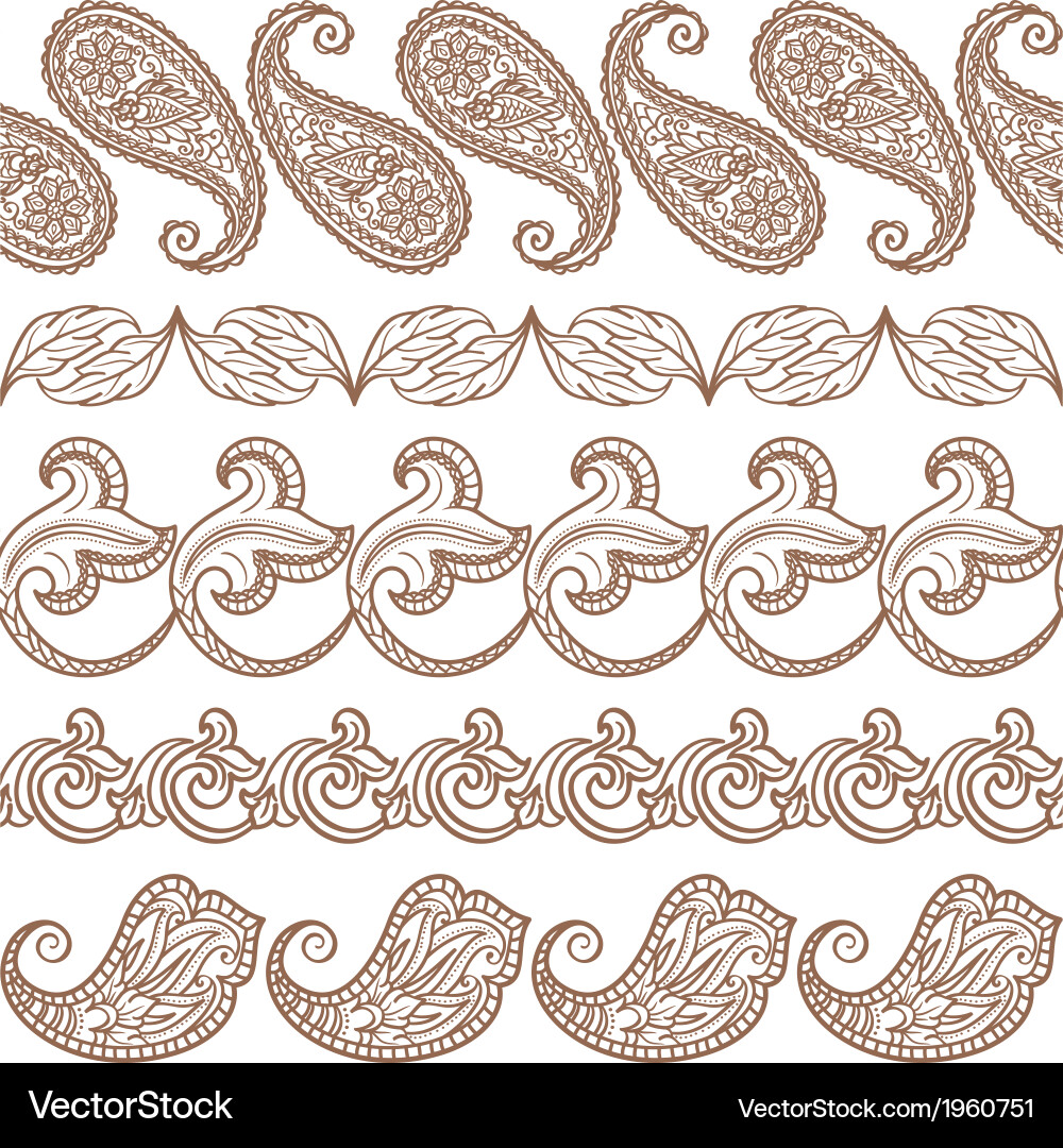 Set of ethnic design elements Royalty Free Vector Image