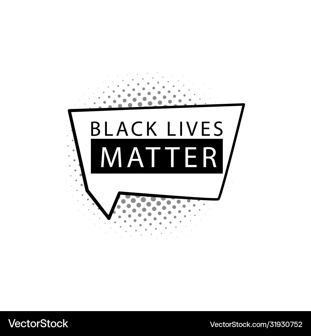 Black lives matter Royalty Free Vector Image - VectorStock