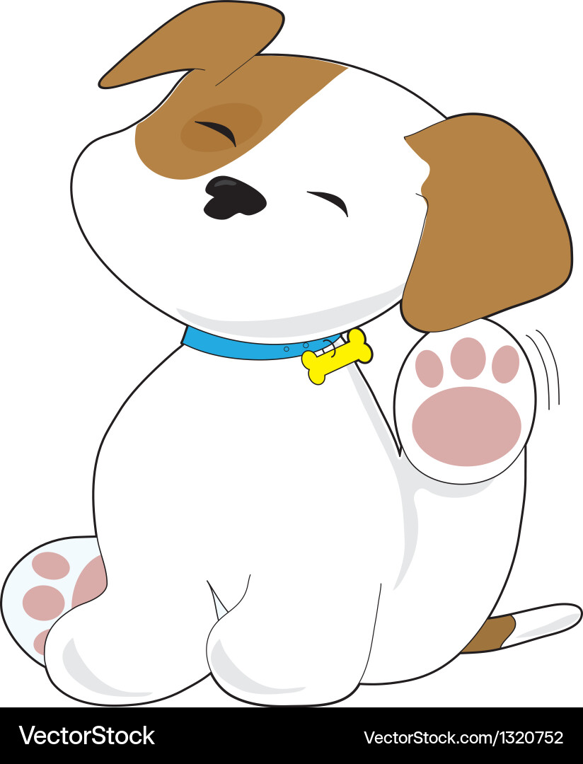 Cute puppy sign Royalty Free Vector Image - VectorStock