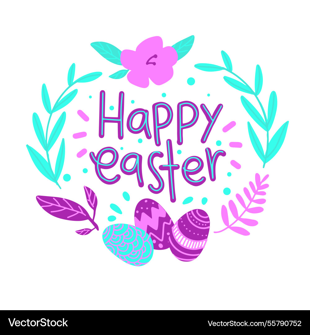 Happy easter day background Royalty Free Vector Image