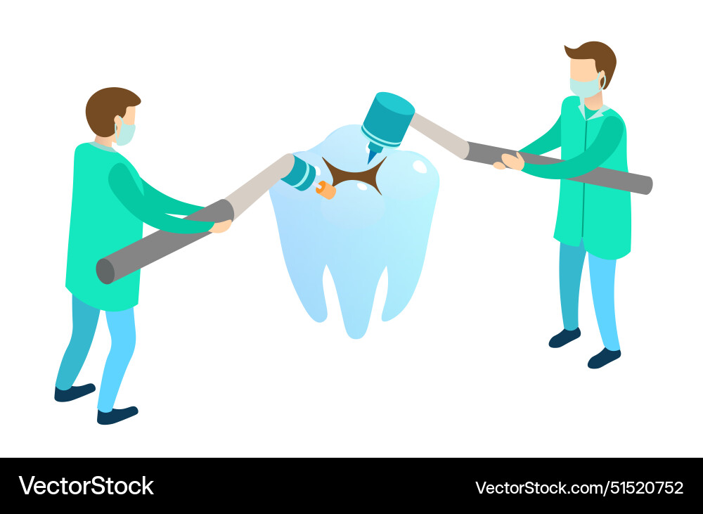 Healthy teeth - dental care concept Royalty Free Vector