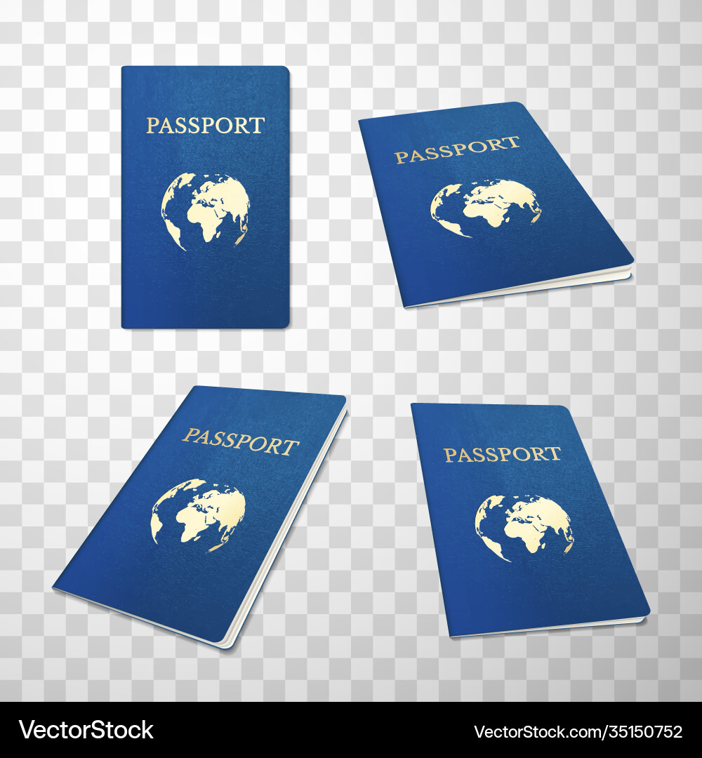 Passport Collection - Diverse National IDs Vector Image