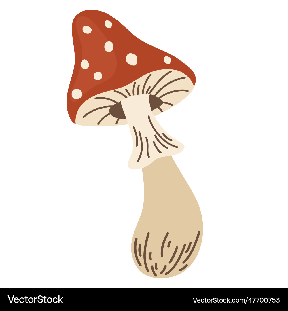 0601 mushroom Royalty Free Vector Image - VectorStock