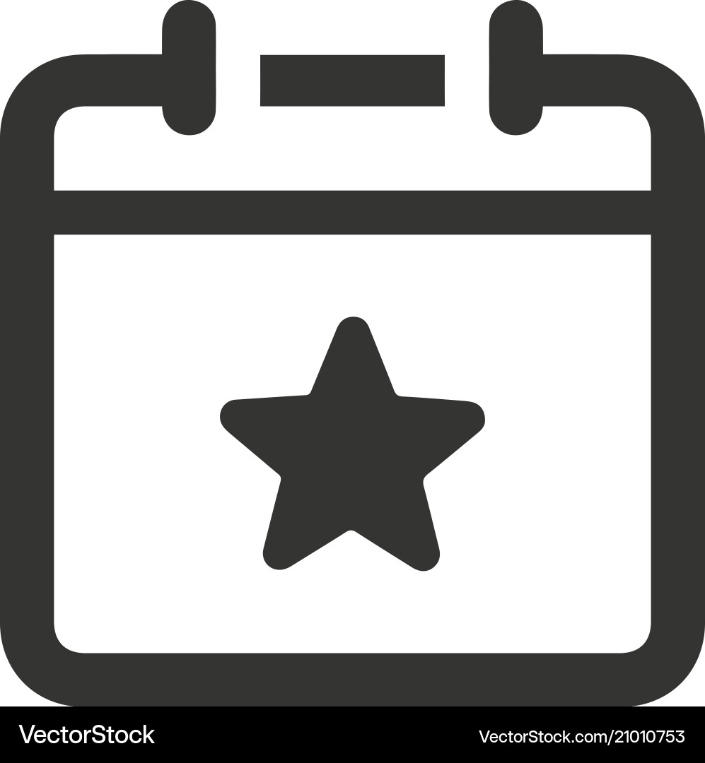 Event schedule icon Royalty Free Vector Image - VectorStock