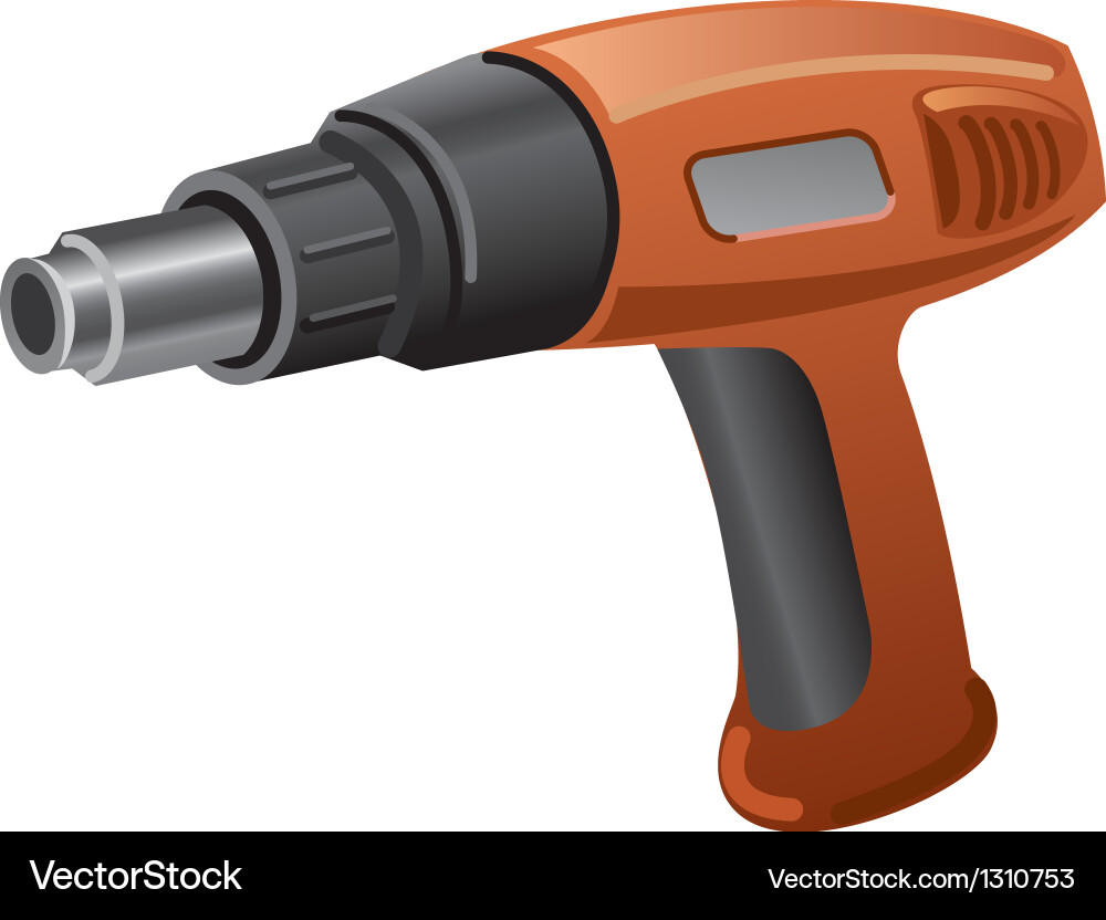 Heat gun Royalty Free Vector Image - VectorStock