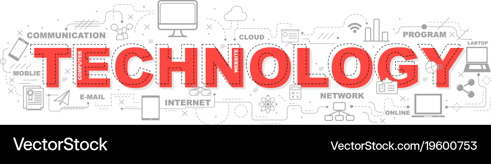 Modern Technology Education Icons Royalty Free Vector Image