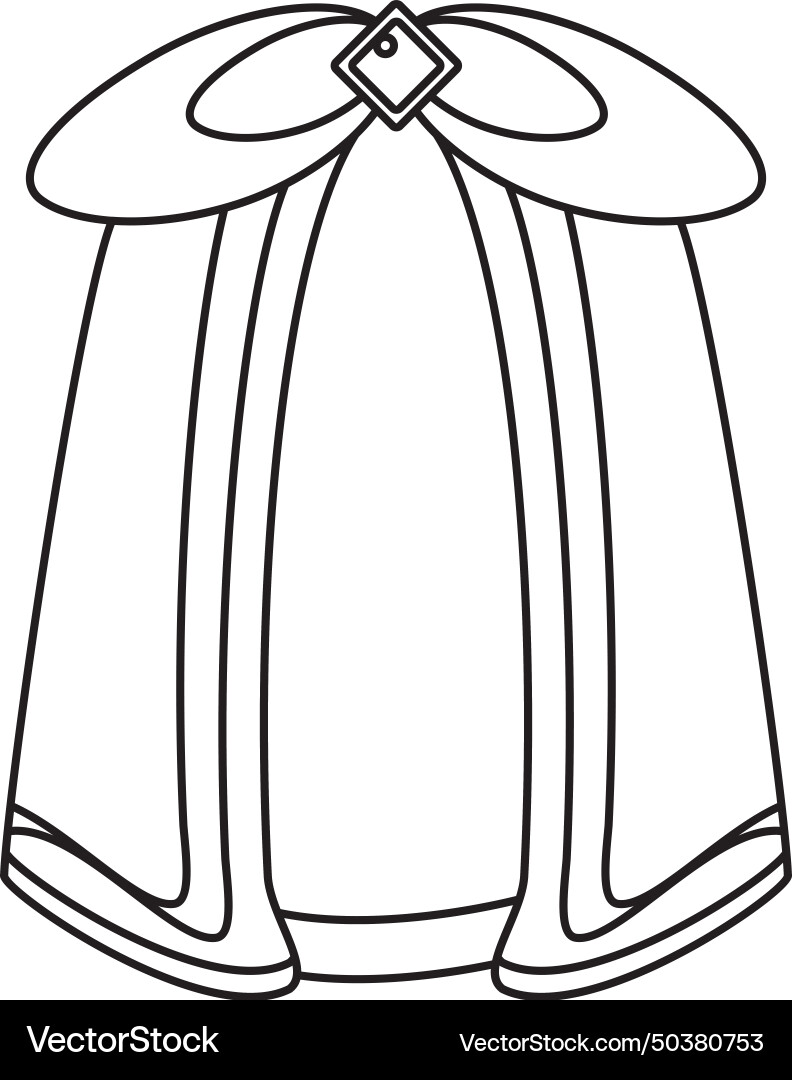 Royal cap outline icon Royalty Free Vector Image