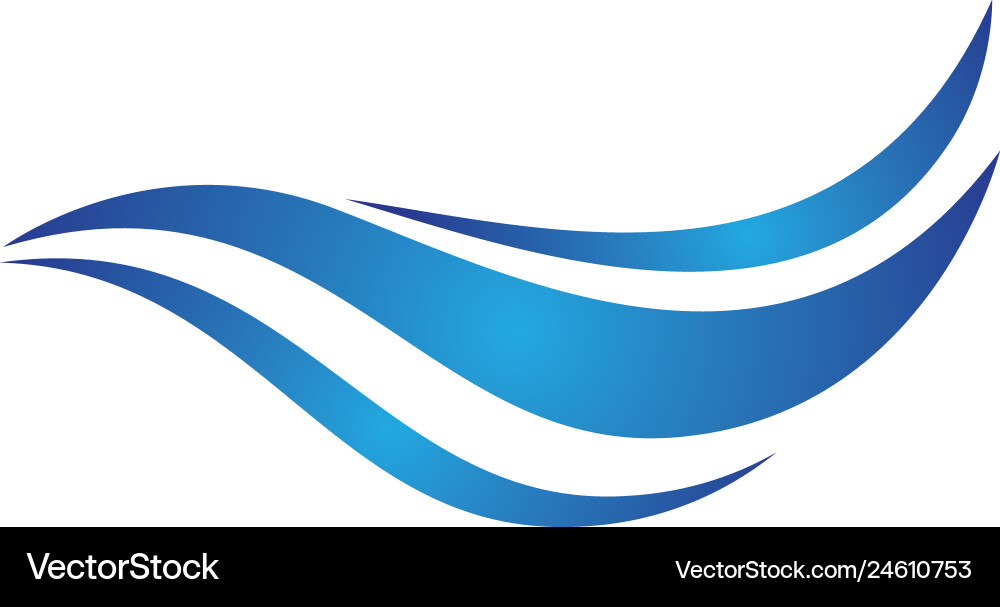 Wellensymbol Lizenzfreies Vektorbild - VectorStock