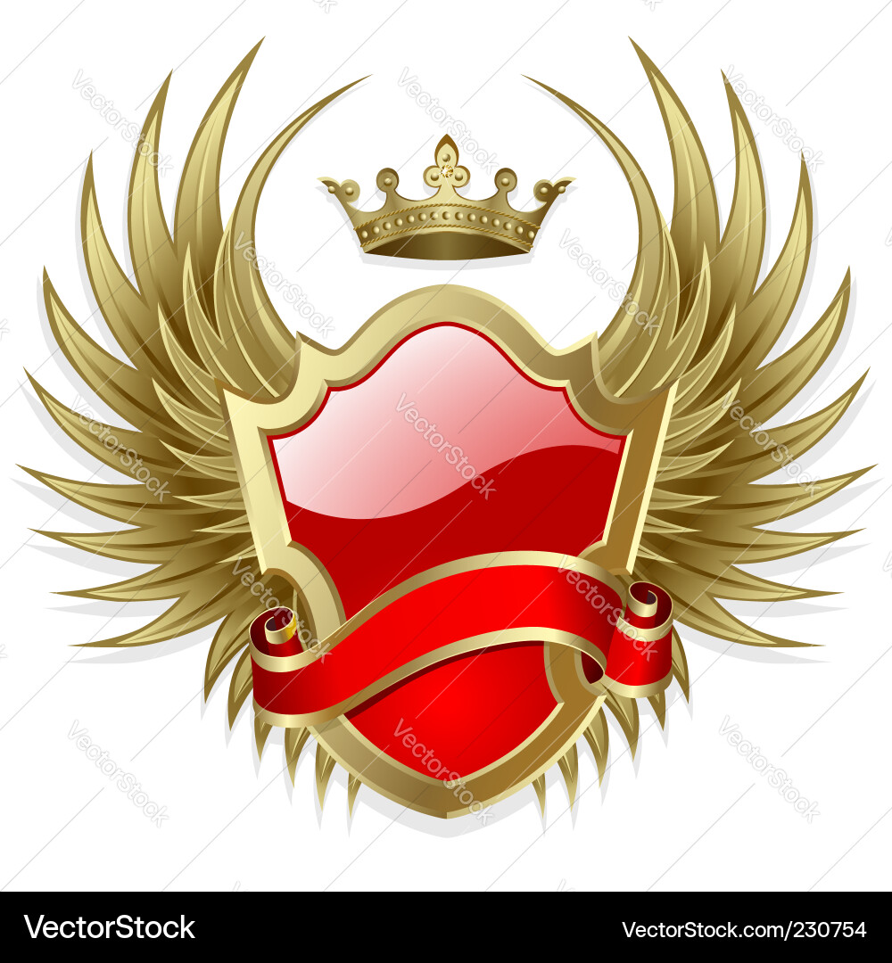 Frame with wings Royalty Free Vector Image - VectorStock