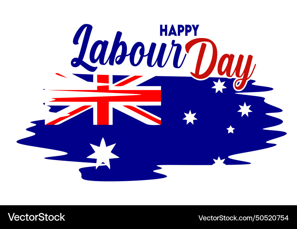 Happy celebrate labour day australia – Free Vector | VectorStock