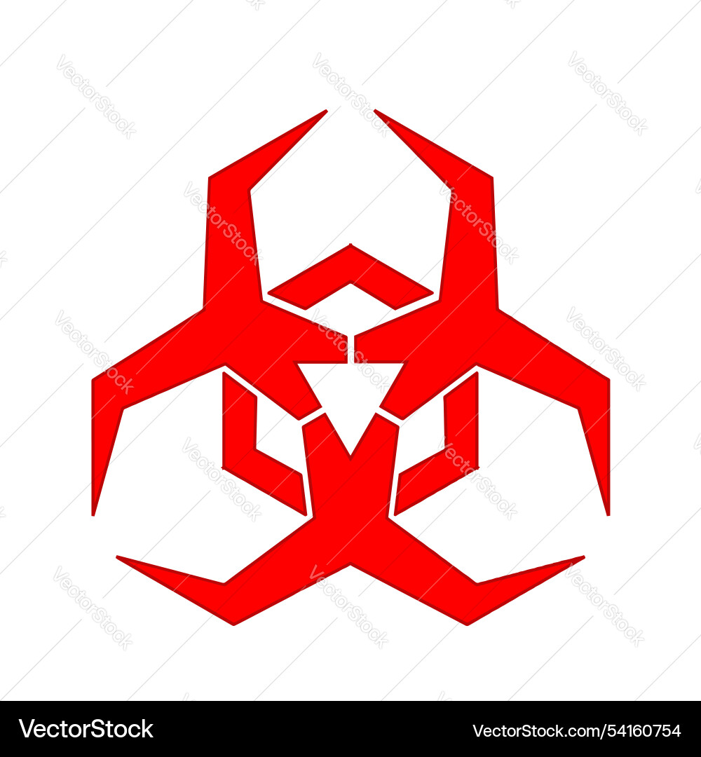Hazard symbol logo Royalty Free Vector Image - VectorStock