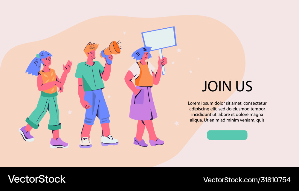 Join advertising and announcement website template