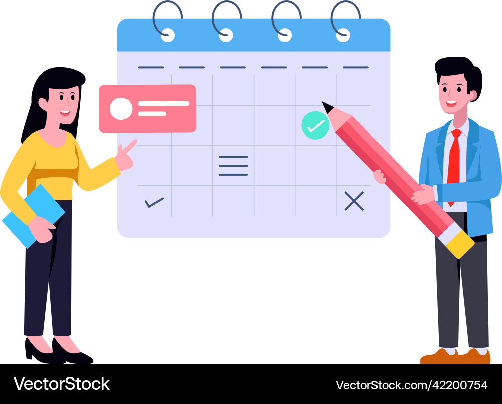 Projektplan Lizenzfreies Vektorbild - VectorStock