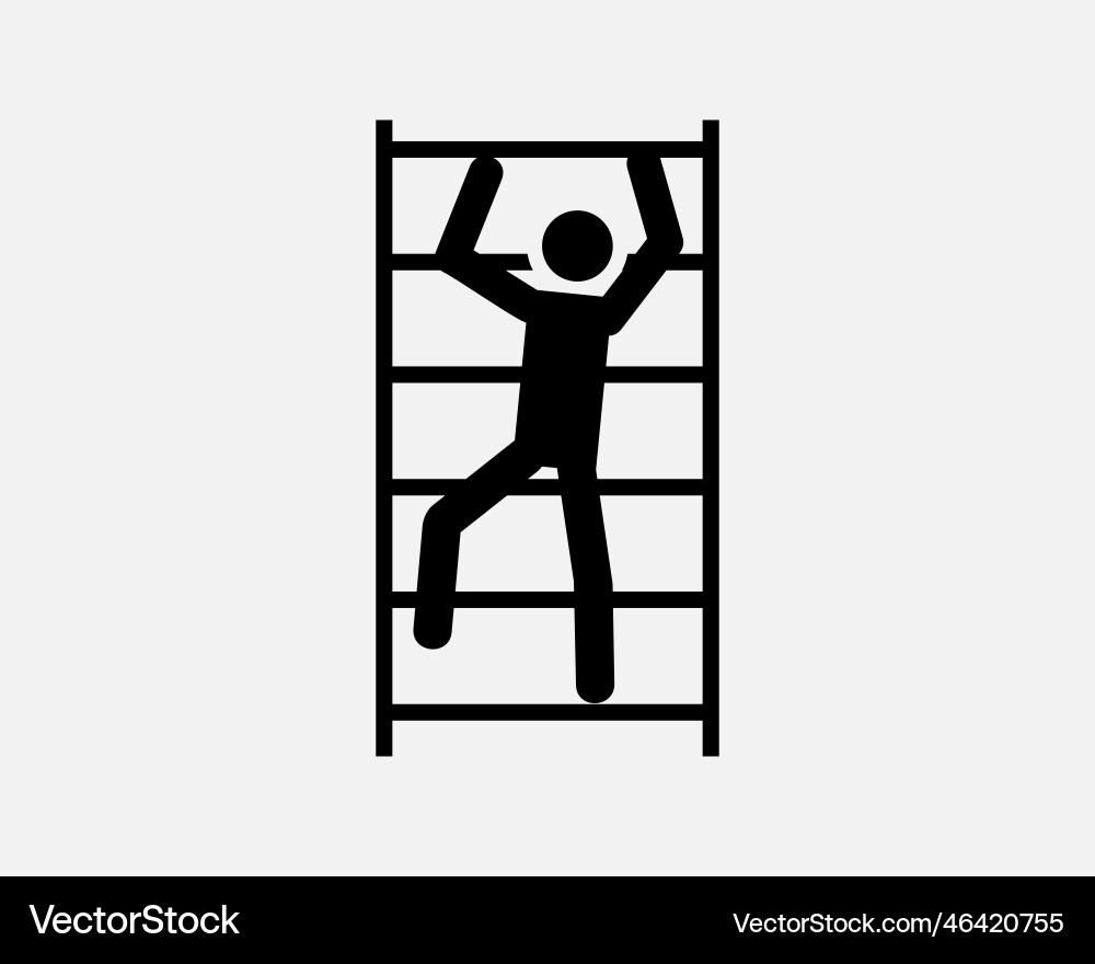 Climbing ladder icon Royalty Free Vector Image
