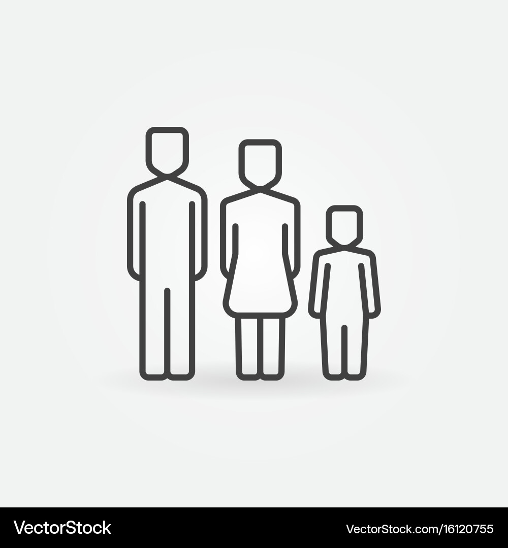 Family simple icon Royalty Free Vector Image - VectorStock