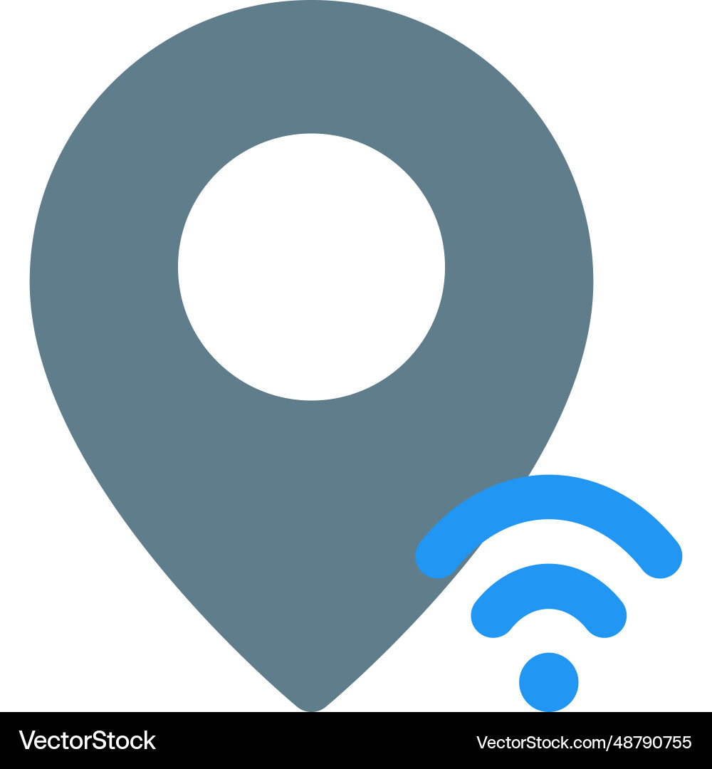 For tracking locations with wireless sensor Vector Image