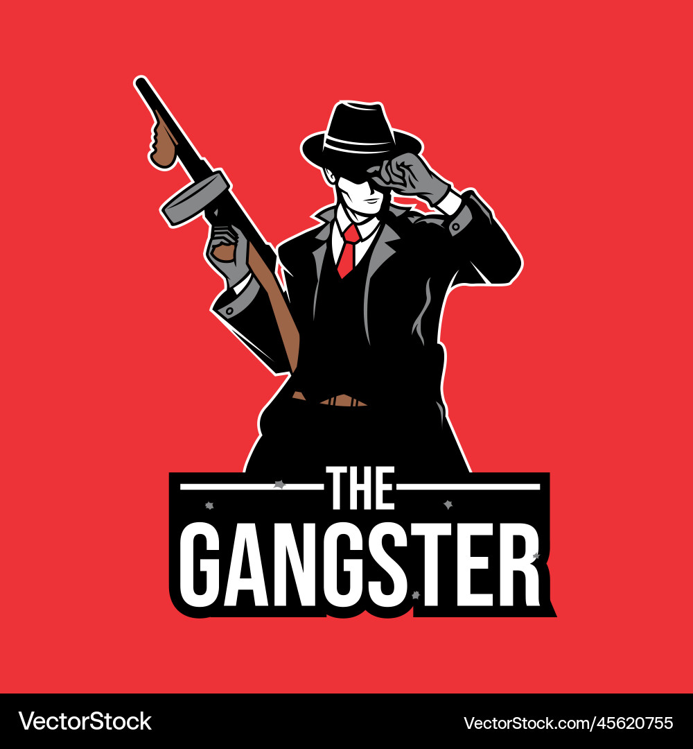 Gangster mafia symbol Royalty Free Vector Image