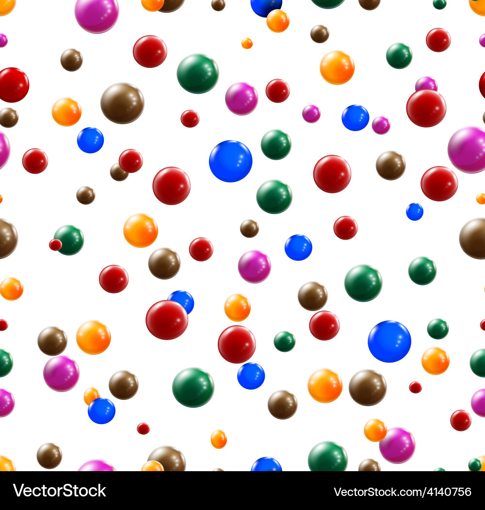 Balls seamless background Royalty Free Vector Image