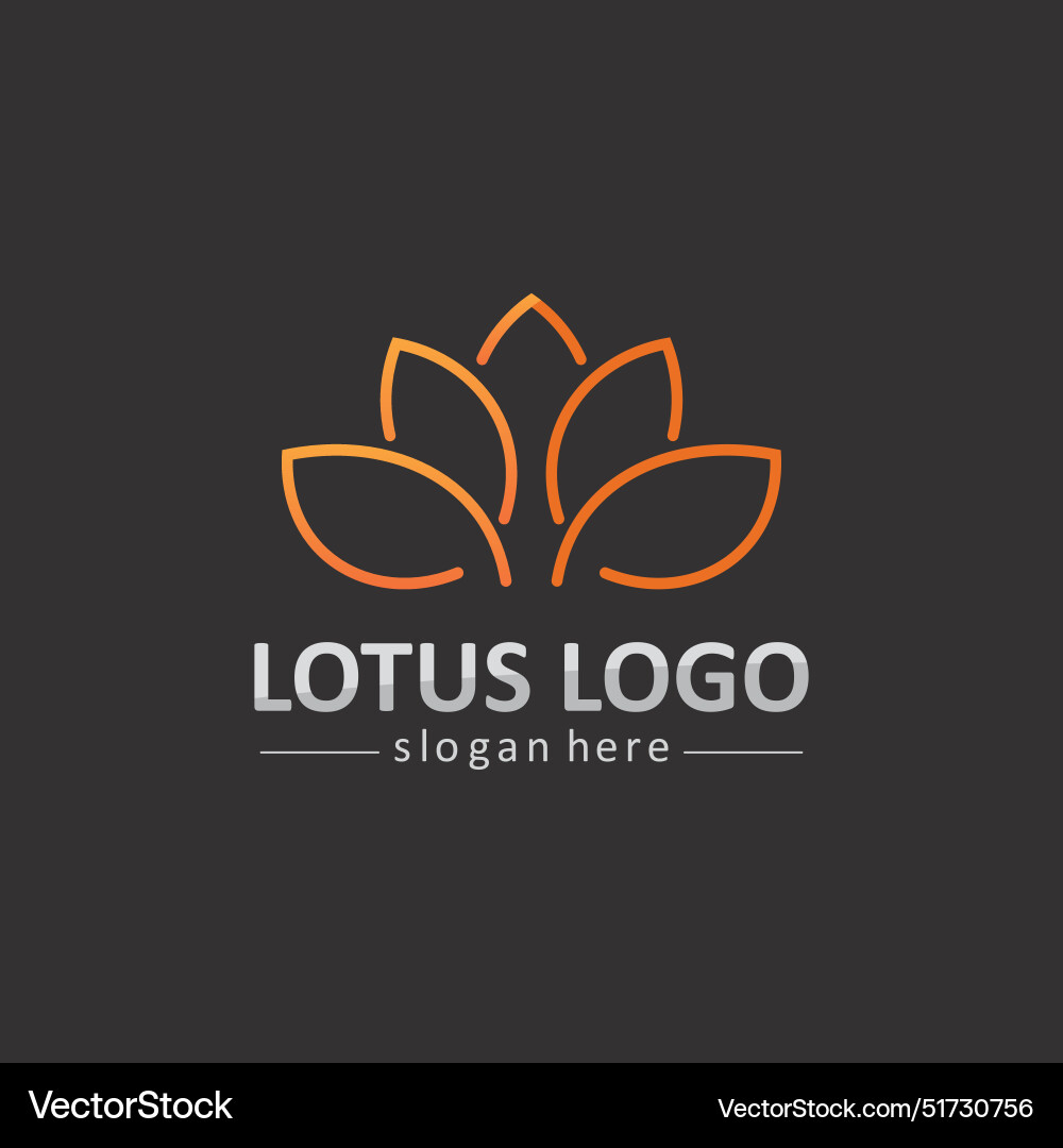 Beauty lotus icon Royalty Free Vector Image - VectorStock
